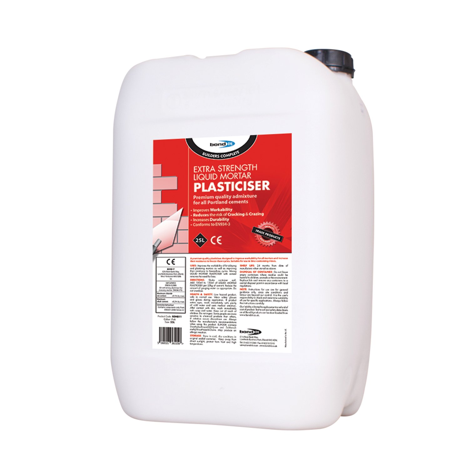 BOND IT MORTAR PLASTICISER - 25L - Chartway Building Supplies