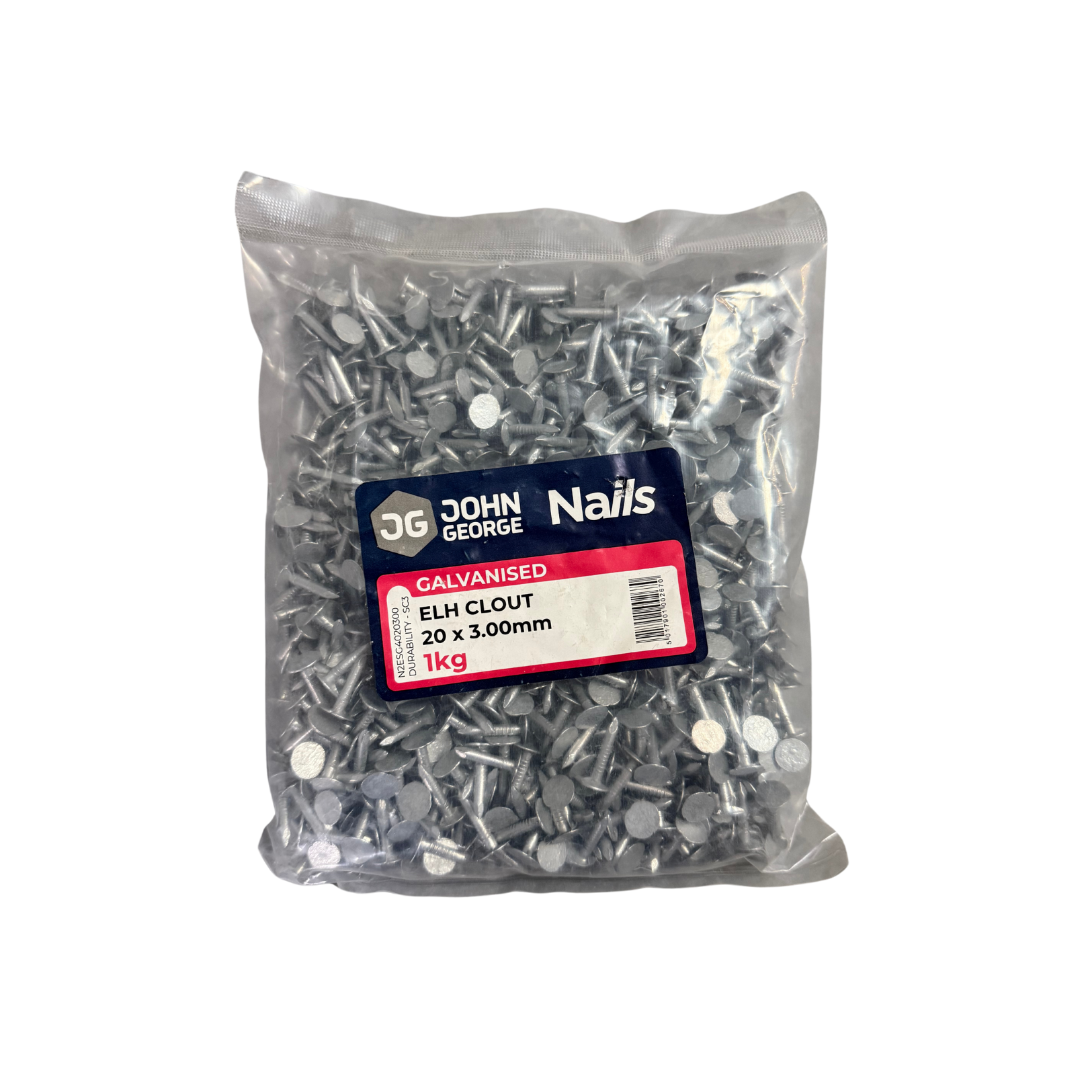 ELH CLOUT NAILS GALV 20MM - 1KG - Chartway Building Supplies