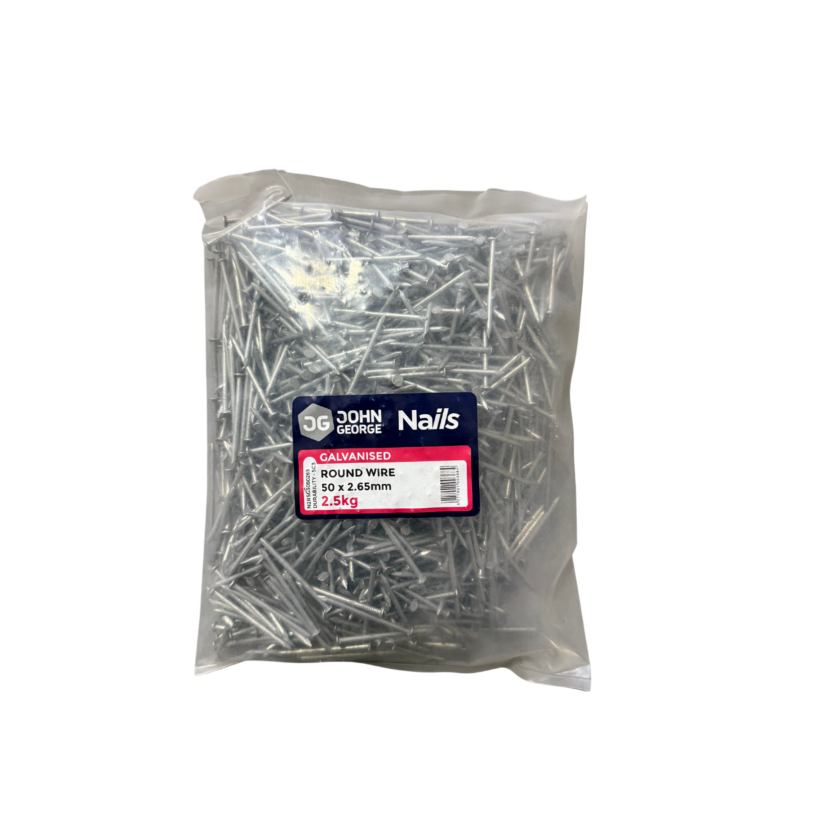 GALV ROUND WIRE NAILS 50 X 2.65 - 2.5KG - Chartway Building Supplies
