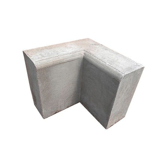 BN2 (5"X10") BNIA BULLNOSE INTERNAL ANGLE KERB (CORNER) (ANGB01 ...