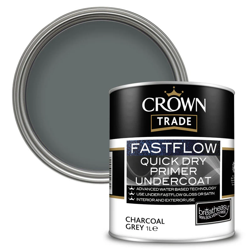 CROWN FASTFLOW QD PRIMER UNDERCOAT 1L - CHARCOAL GREY - Chartway ...
