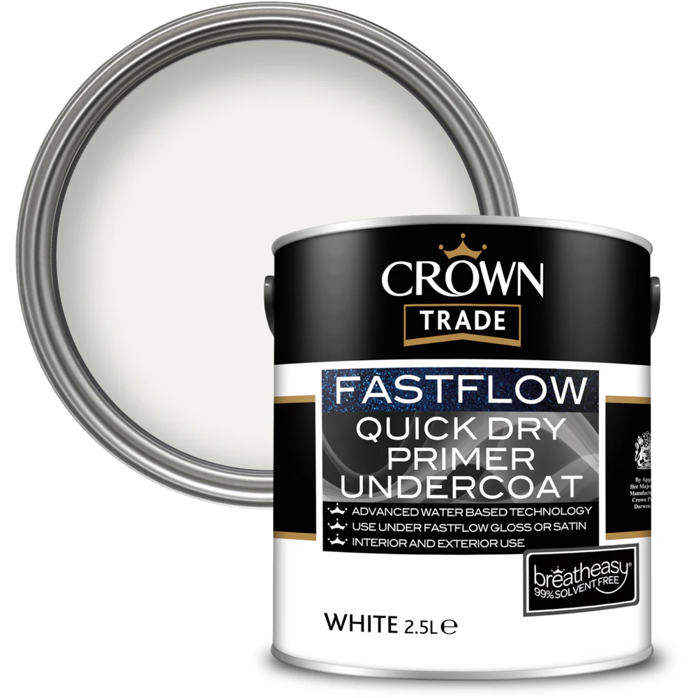 CROWN FASTFLOW QD PRIMER UNDERCOAT 2.5L - WHITE - Chartway Building ...