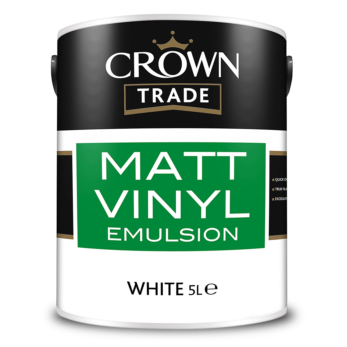CROWN TRADE MATT VINYL EMULSION 5L - WHITE - Chartway Building Supplies