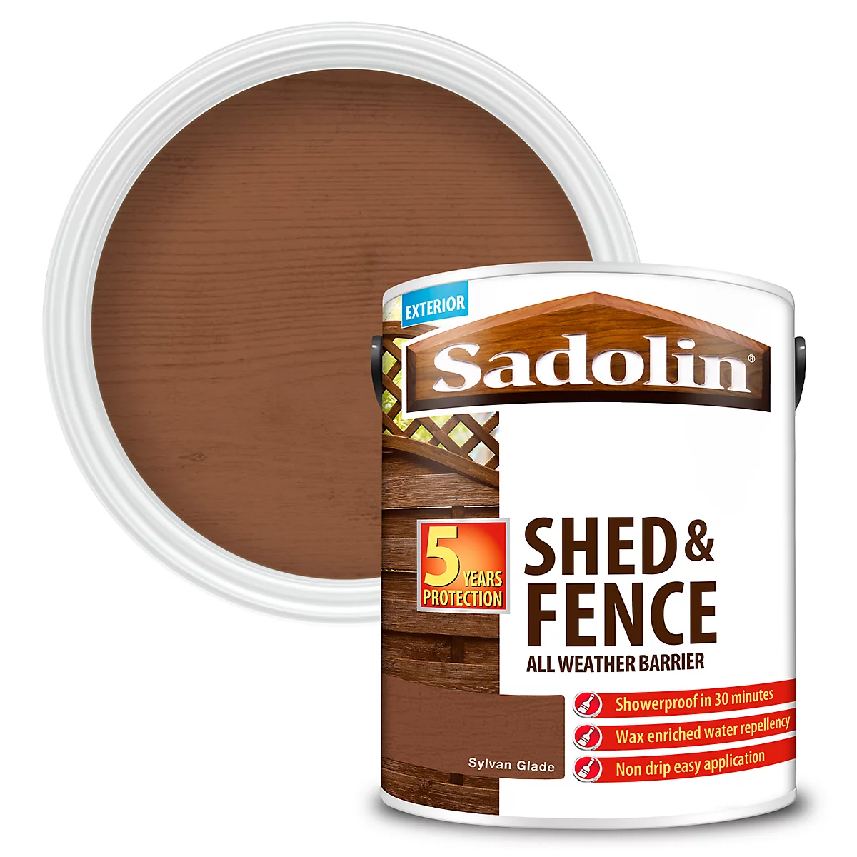 SADOLIN SHED & FENCE PAINT 5L - SYLVAN GLADE - Chartway Building Supplies
