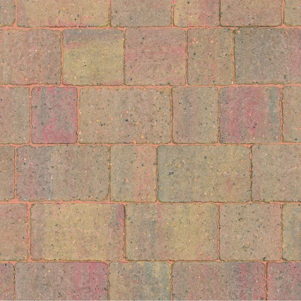BRETT ALPHA TRIO PAVING 50mm - AUTUMN GOLD 10.82m2 PER PACK (PRICE PER ...