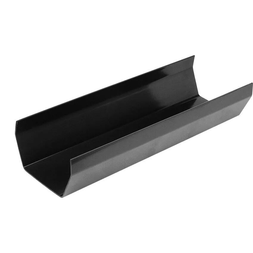 GUTTER SQUARE 112MM - 2M BLACK - Chartway Building Supplies