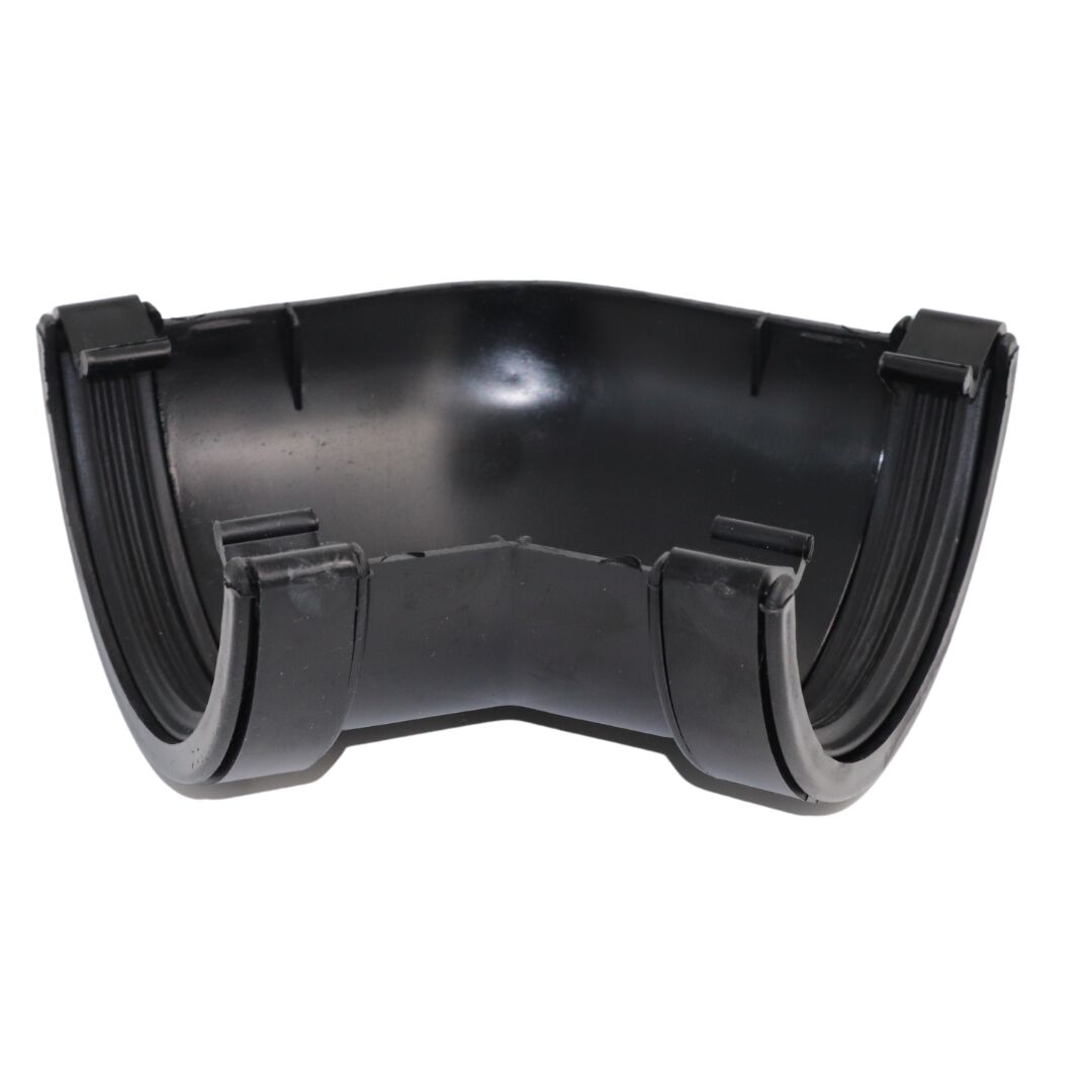 ROUND GUTTER ANGLE 112MM - 135° BLACK AA2BL - Chartway Building Supplies